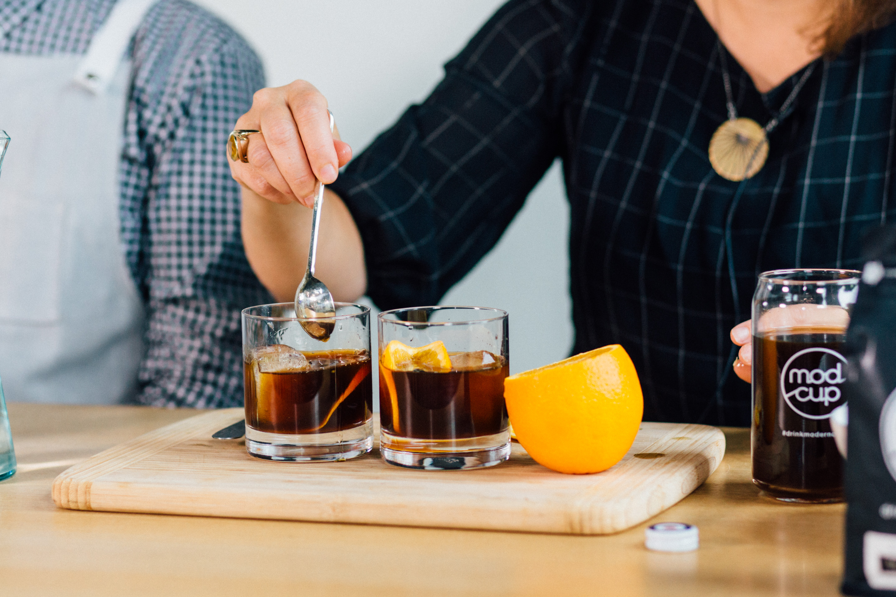 Mod-Fashioned Recipe Episode /// Unpacking Coffee Podcast Podcast